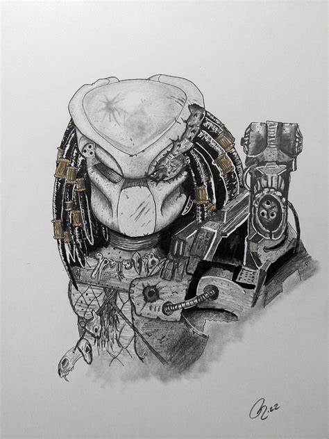 Predator Helmets Pencil Drawings Wallpaper Figure Predator Alien