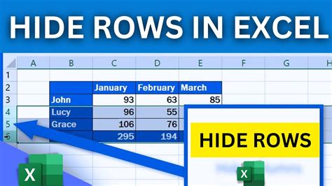 How To Hide Rows In Excel Quick And Simple Guide Youtube