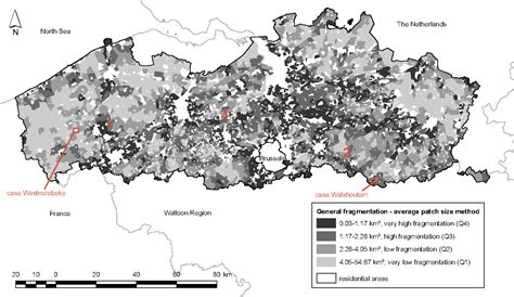 Measuring Fragmentation Of Open Space In Urbanised Flanders An Evaluation Of Four Methods