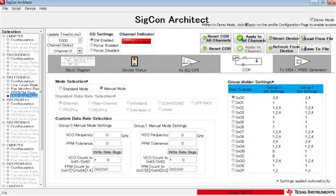 SigCon Architect DS DF Divider Ratio Setting Display Does Not Match The Datasheet Table