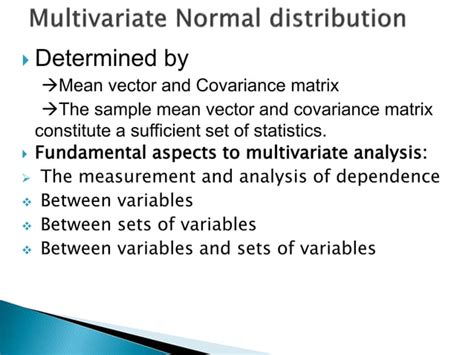 Multivariate And Conditional Distribution Ppt