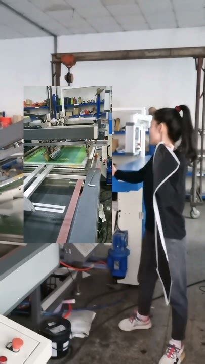 Flatbed Automated Screen Printing Loading System Youtube