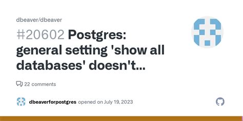 Postgres General Setting Show All Databases Doesnt Work Only The