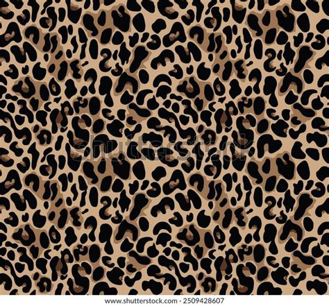 Animal Leopard Print Seamless Cat Pattern Stock Vector Royalty Free