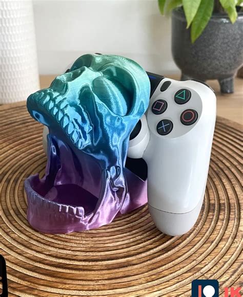 Screaming Skull Controller Holder No Supports 3d Model By Ik3d On