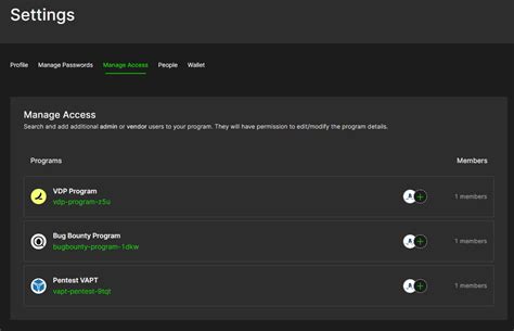 Manage Access Bugbase Documentation