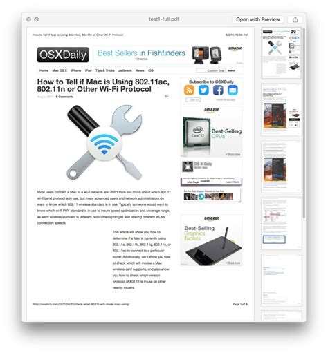 how to print a web page without ads from mac os