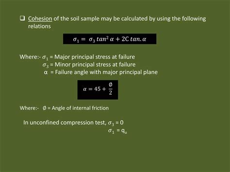 Unconfined Compression Test Pptx