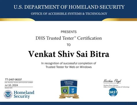 Venkat Bitra On Linkedin Im Pleased To Share That I Have Successfully