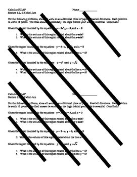 Calculus Volume Of Solids Arc Length Surface Area For SMART Boards