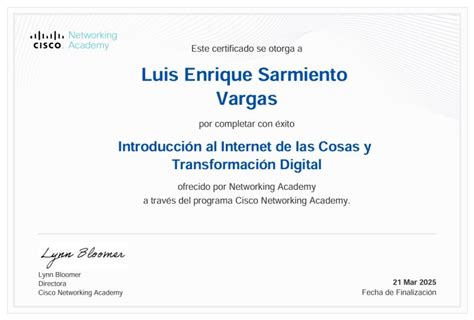 I Recently Completed Two Courses At Cisco Networking Academy Luis Enrique Sarmiento Vargas