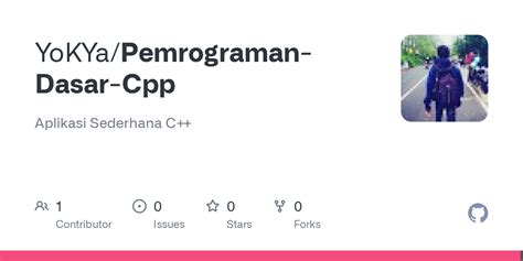 github yokya pemrograman dasar cpp aplikasi sederhana c