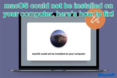 What To Do When Mac Says MacOS Could Not Be Installed Darwin S Data