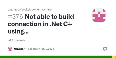 Not Able To Build Connection In Net C Using Socketioclientsocketio
