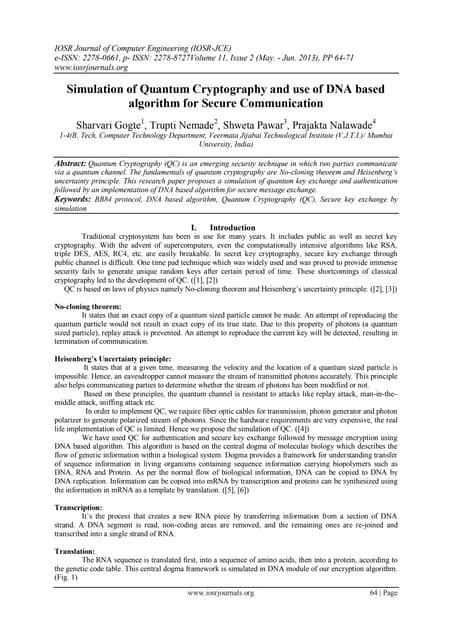 dna cryptography pdf