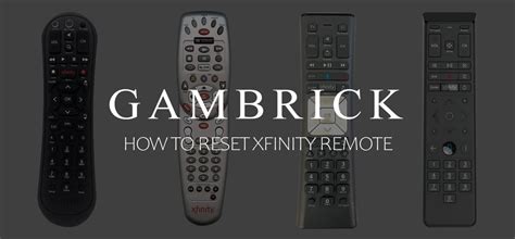 How To Reset Xfinity Remote Easy Step By Step Guide Modern Design