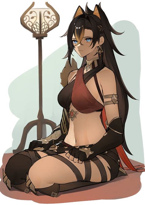 Dehya Genshin Impact Drawn By Ebibi Chiriri Danbooru