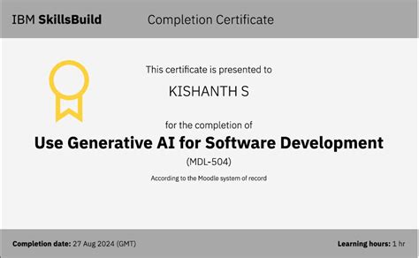 kishanth s on linkedin ibmskillsbuild ai developer