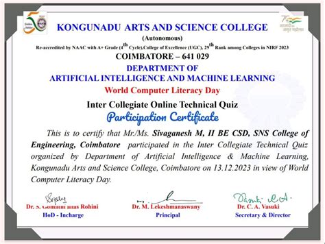 Sivaganesh M On Linkedin Snsinstitutions Snsdesignthinkers