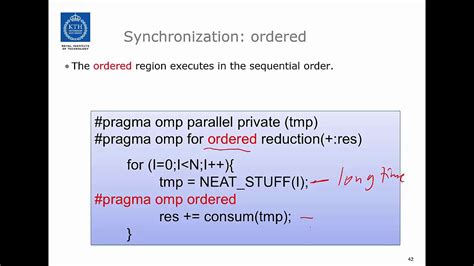Openmp Introduction More Synchronization And Work Sharing Constructs Youtube