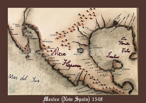 One Of The Earliest Maps Of Mexico That Showed Yucatan As An Island And