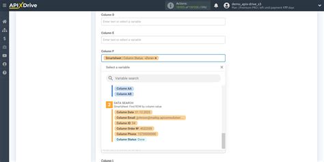 how to connect smartsheet to apps as data search