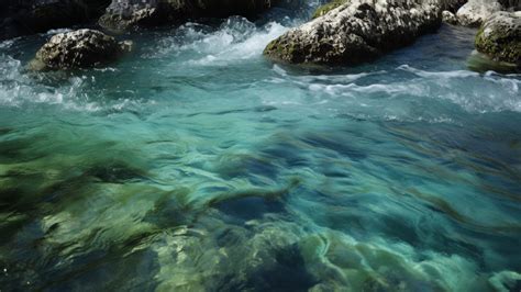 Best Wave Current Powerpoint Background For Presentation