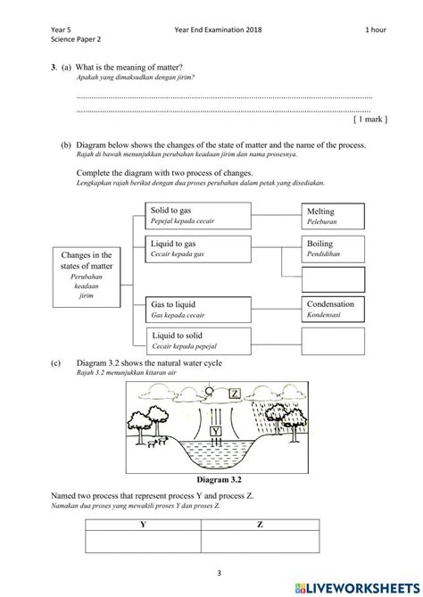 Y5 Exam Dlp Free Interactive Worksheets 1520185