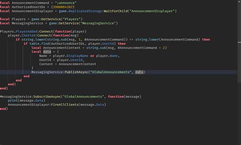 Global Announcement Command In Cmdr Panel Scripting Support