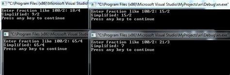 C C Program To Simplify Fractional Form In C