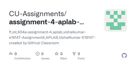 github cu assignments assignment 4 aplab vishalkumar e18147