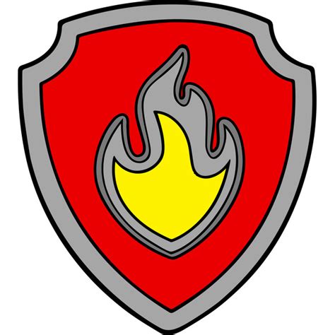 Paw Patrol Marshall Badge Svg Paw Patrol Svg Paw Patrol Cl Inspire