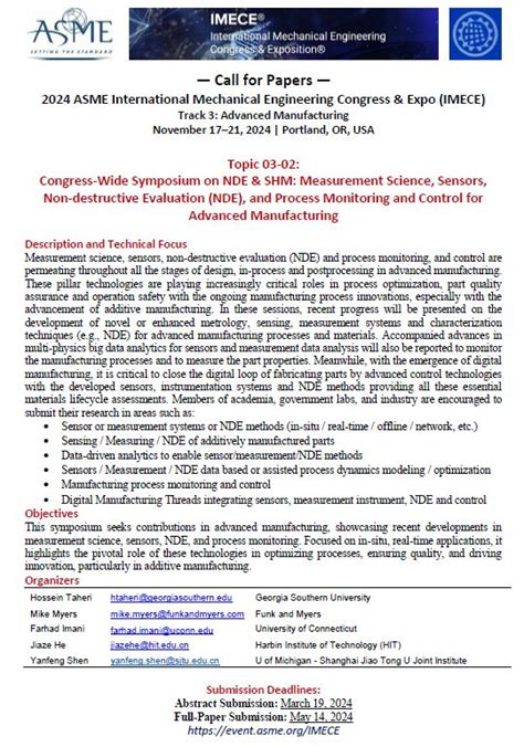 Hossein Taheri On Linkedin Researchcommunity Engineeringinnovation Imece2024 Callforabstracts