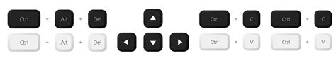 Ctrl Alt Delete Keyboard Combination Task Manager Stock Illustration