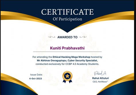 prabha kuniti on linkedin ethicalhacking cybersecurity nxtwave continuouslearning
