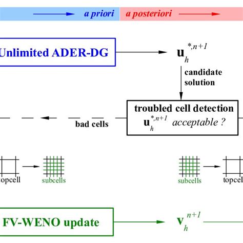 1 Schematic Representation Of The A Posteriori Finite Volume Subcell Download Scientific
