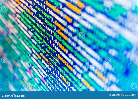 Software Developer Workspace Screen Stock Illustration Illustration