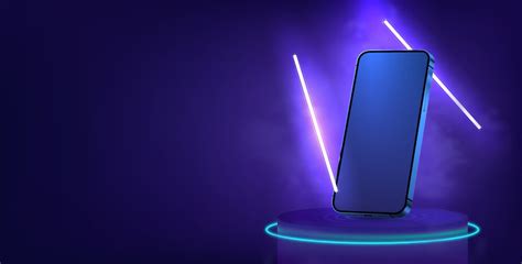 Perspective Smartphone With Ui Ux Interface Vector Image