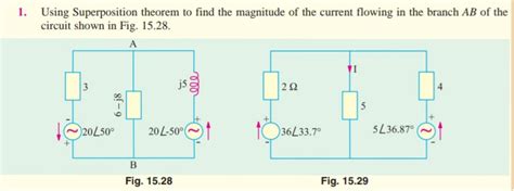 Answered Using Superposition Theorem To Find Bartleby