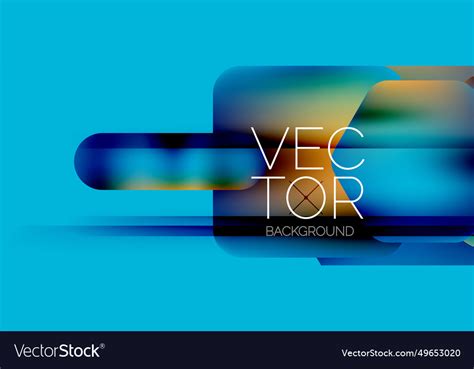 Dynamic Bright Colorful Geometric Elements Vector Image