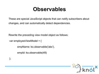 Introduction To Knockout Js Odp