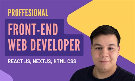 Be Your Front End Web Developer Html Css React Js Next Js Tailwind Css By Esco97 Fiverr