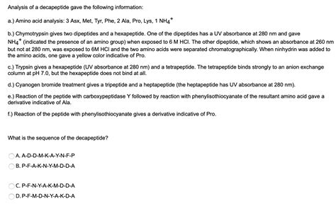Solved Which Of The Following Mutations Would Be Least