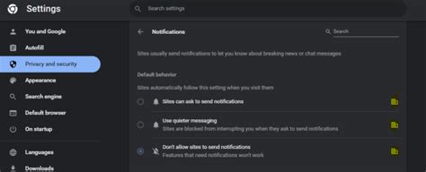disable browser toast notifications with intune mdm tech space