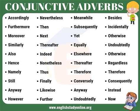 What Words Are Conjunctive Adverbs At Jenny Earl Blog