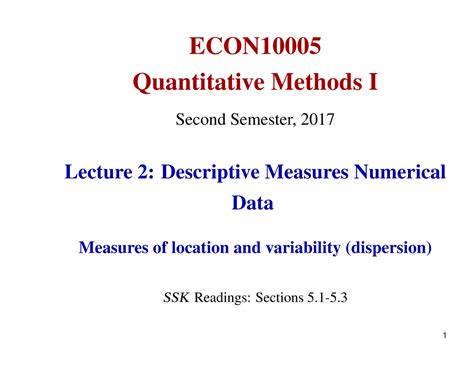 qm1lec2 s2017 lecture note 2 econ10005 quantitative methods i