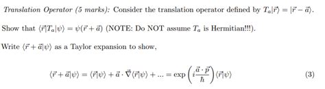 solved translation operator 5 marks consider the