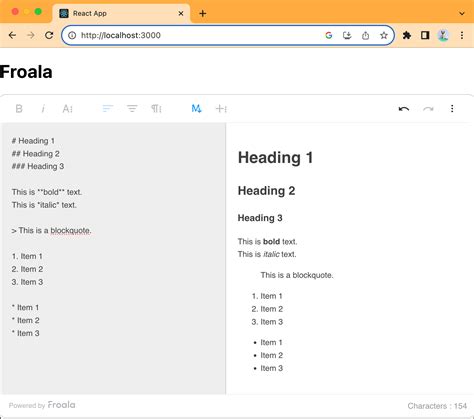 How To Use The Froala Markdown Plugin Item By Item