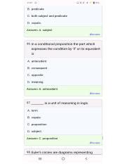 Logic Questions Understanding Subject Predicate And Course Hero