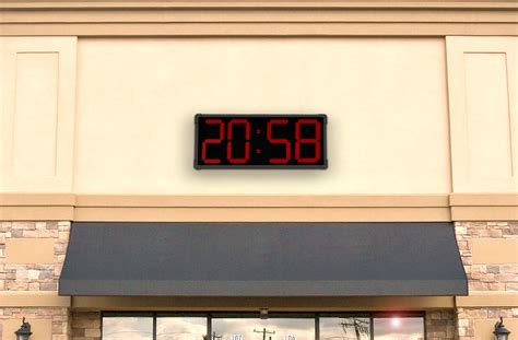 Giant 12″ Numerals Led Outdoor Waterproof Gps Wall Clock